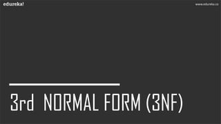 Normalization in SQL | Edureka | PDF