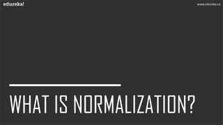 Normalization in SQL | Edureka | PDF