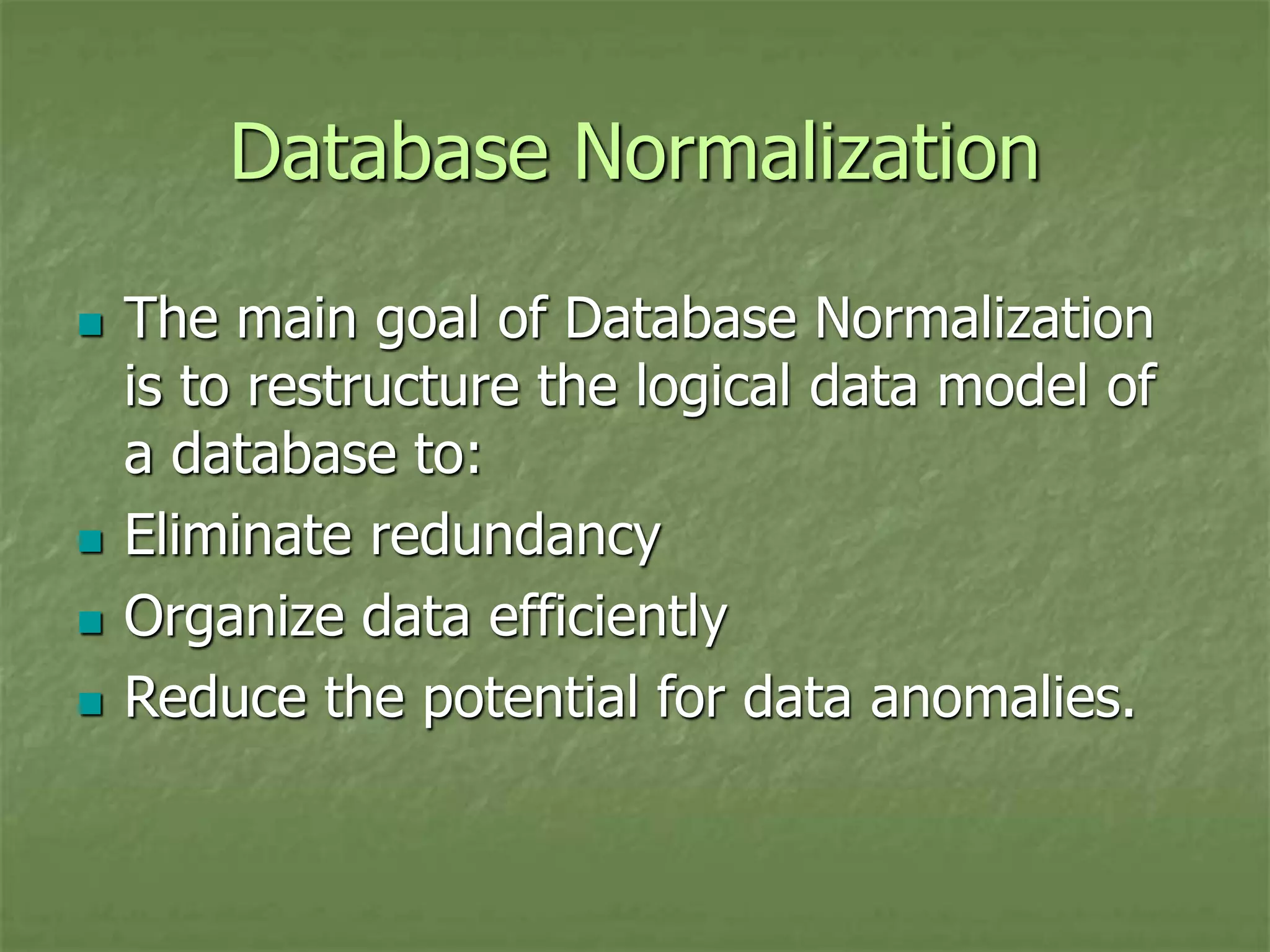 Normalization 1nf To 3nf With Same Example Ppt