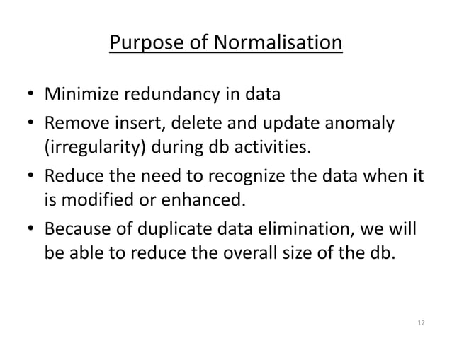 Normalization in DBMS | PDF