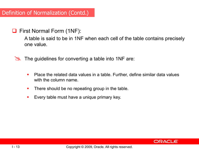 Normalization.ppt What is Normalizations | PPT
