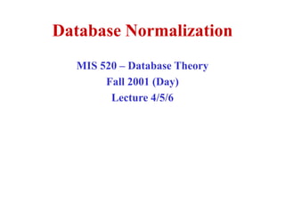 normalization in Database Management Systems.ppt