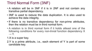 Normalization and three normal forms.pptx | Databases | Computer Software and Applications