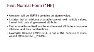 Normalization and three normal forms.pptx | Databases | Computer ...