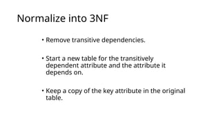 Database Management System Normalization | PPTX