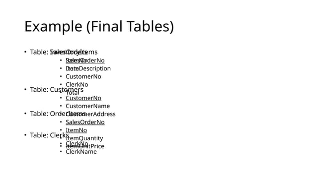 Database Management System Normalization | PPT
