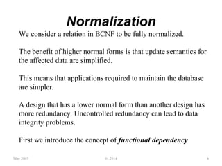 Normalization, Functional Dependencies, Normal Forms.ppt