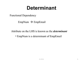 Normalization, Functional Dependencies, Normal Forms.ppt