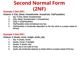 RDBMS Normal Forms Normalization Dependnency | PPT