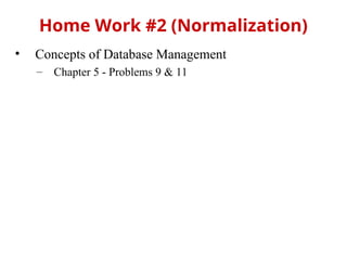RDBMS Normal Forms Normalization Dependnency | PPT