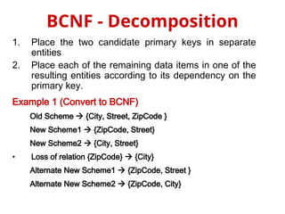 RDBMS Normal Forms Normalization Dependnency | PPT