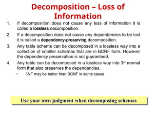 RDBMS Normal Forms Normalization Dependnency | PPT