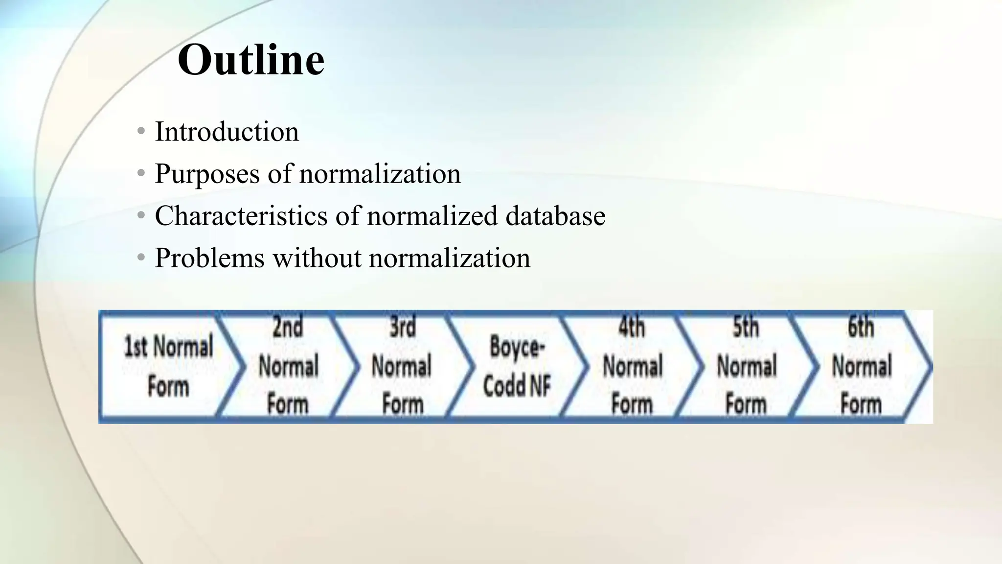 Normalization Of Database Management Ppt Ppt