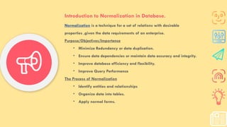 Normalization_database_EERD_education,presentation.pptx | Databases | Computer Software and ...