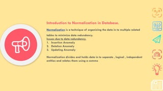 Normalization_database_EERD_education,presentation.pptx | Databases | Computer Software and ...