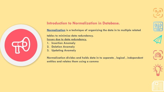Normalizationdatabaseeerdeducationpresentationpptx Databases