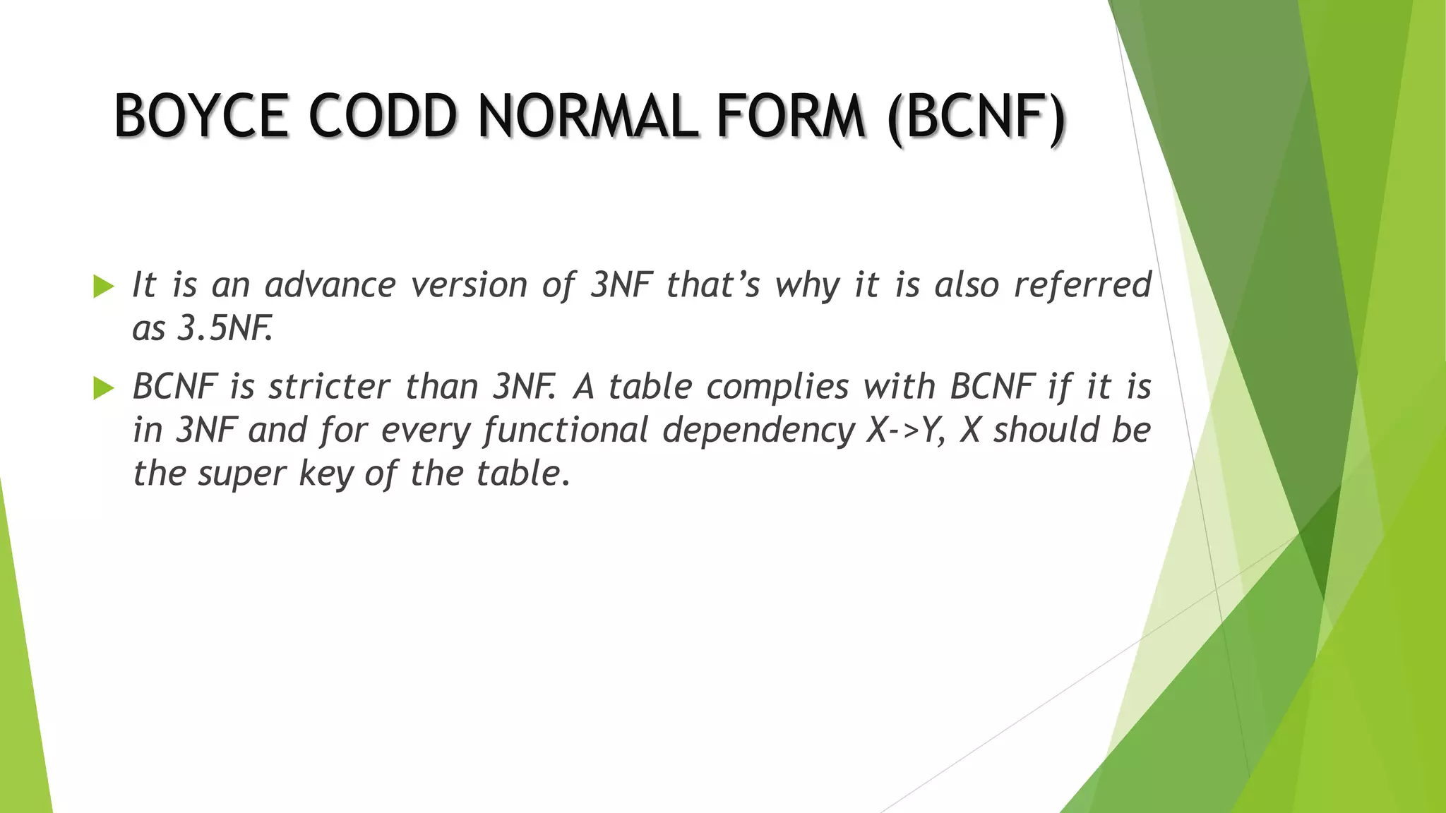 Normalization In Dbms Pptx Databases Computer Software And