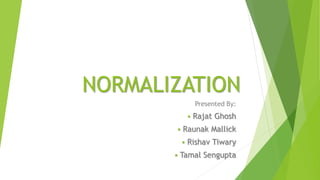 Normalization in DBMS | PPTX | Databases | Computer Software and ...