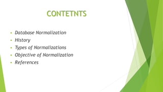 Normalization in DBMS | PPTX | Databases | Computer Software and Applications