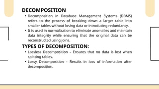 normalization .pptx types and the examples | PPT