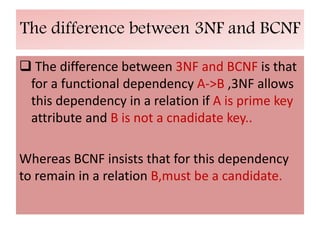 Normalization 1 nf,2nf,3nf,bcnf | PPTX