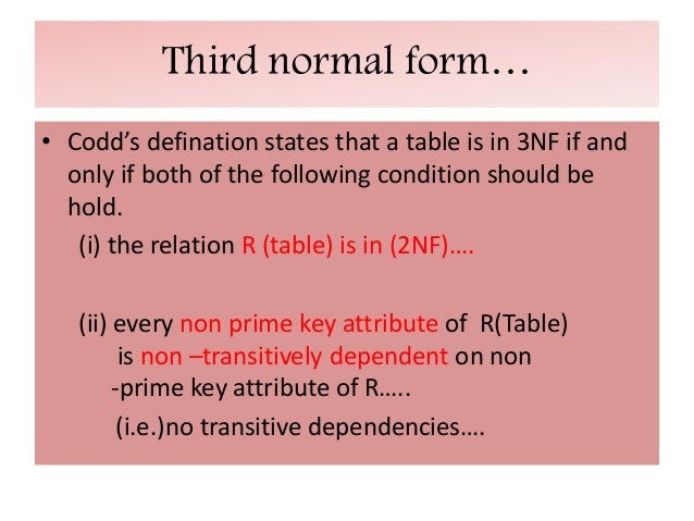 Normalization 1 nf,2nf,3nf,bcnf