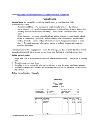 Normalization2 | PDF