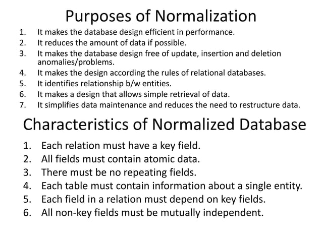 Normalization | PPT