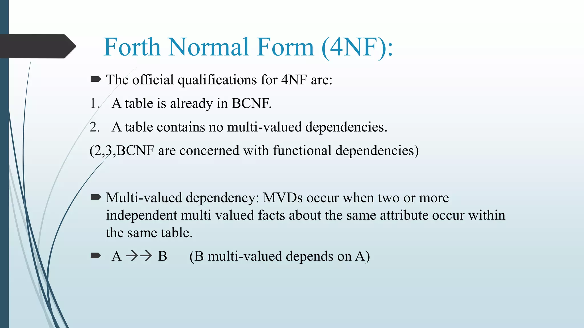 Normalization | (1NF) |(2NF) (3NF)|BCNF| 4NF |5NF | PDF | Databases | Computer Software and ...