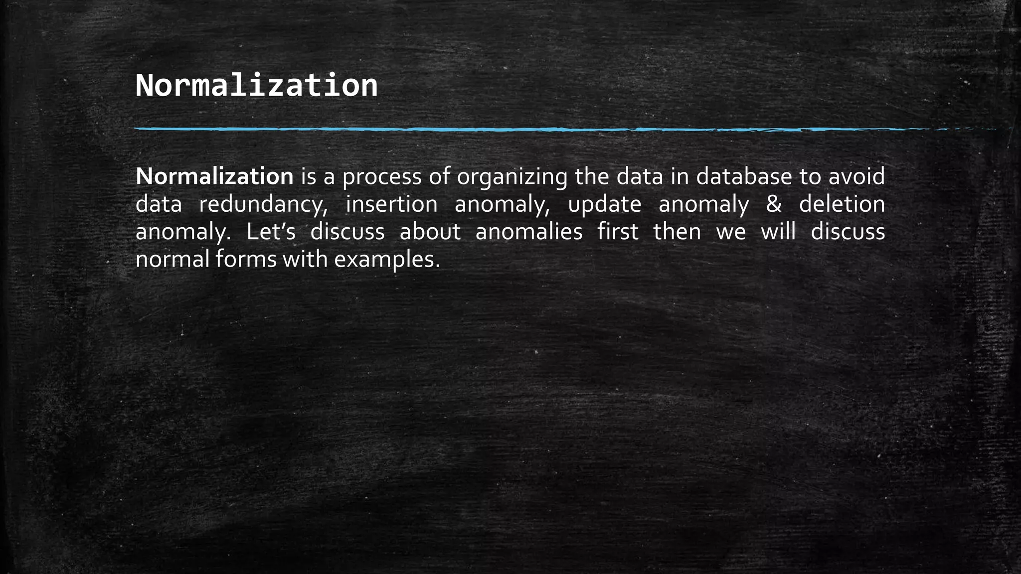 Normalization in DBMS | PDF