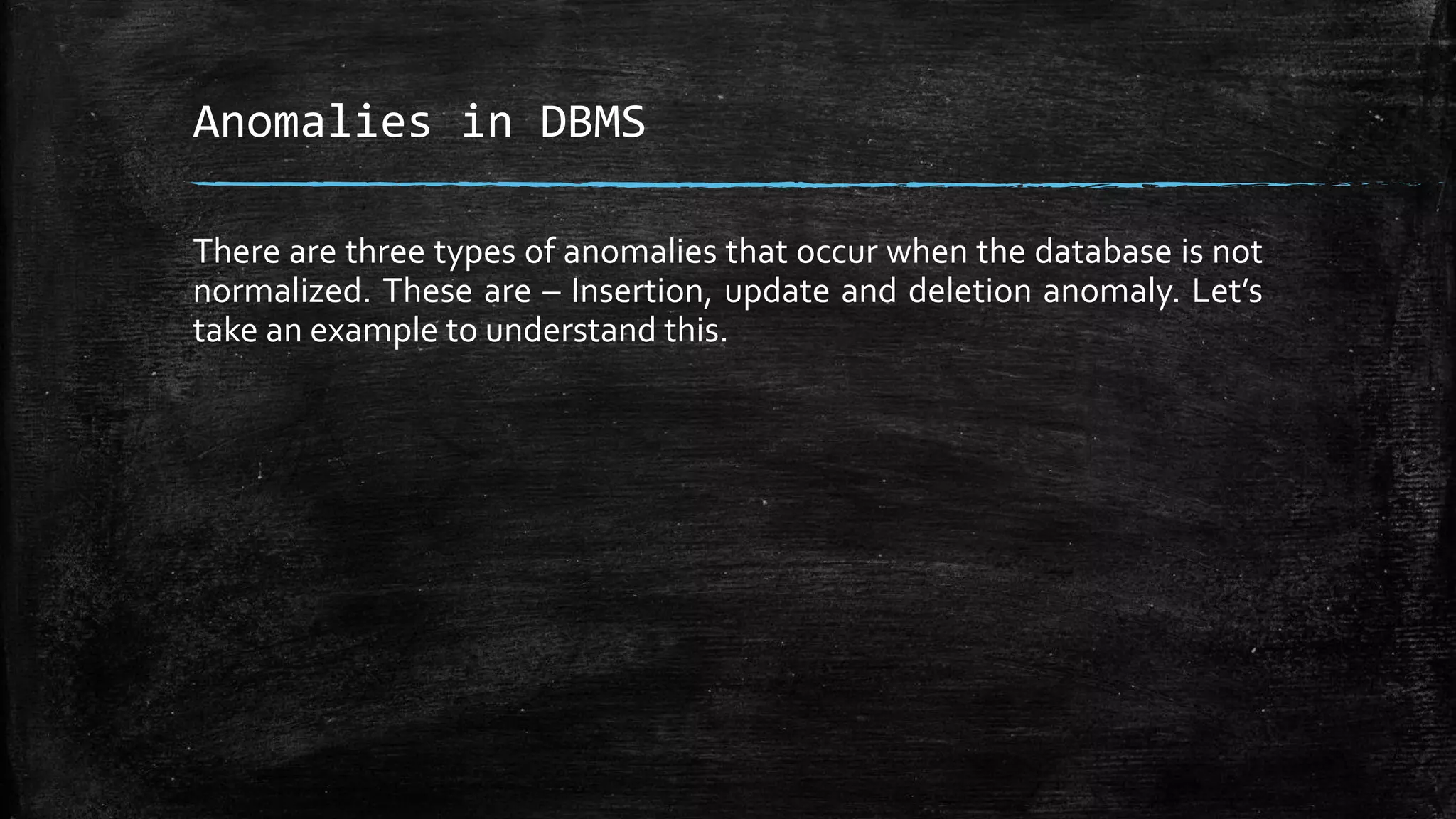 Normalization in DBMS | PDF
