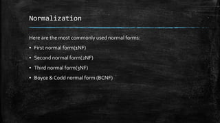Normalization in DBMS | PDF