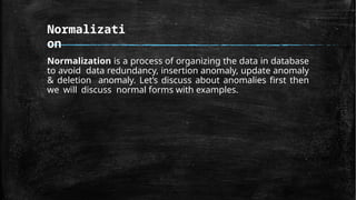 Four Types of Normalization in DBMS Explained | PPTX