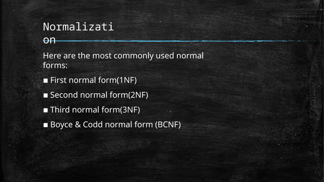 Four Types of Normalization in DBMS Explained | PPTX