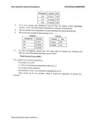 Normalization notes | PDF