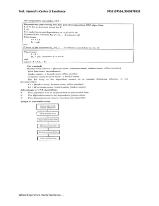 Normalization notes | PDF