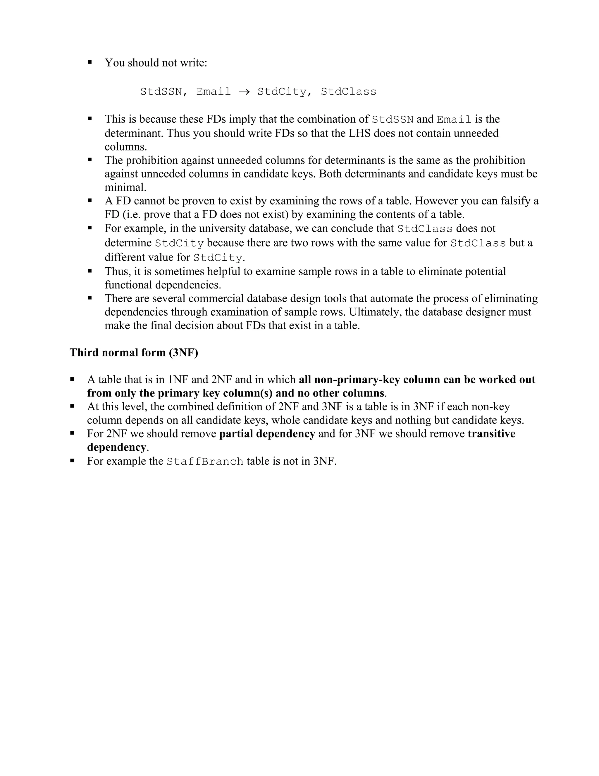 Database Design Normalization Note And Exercise Pdf Databases Computer Software And