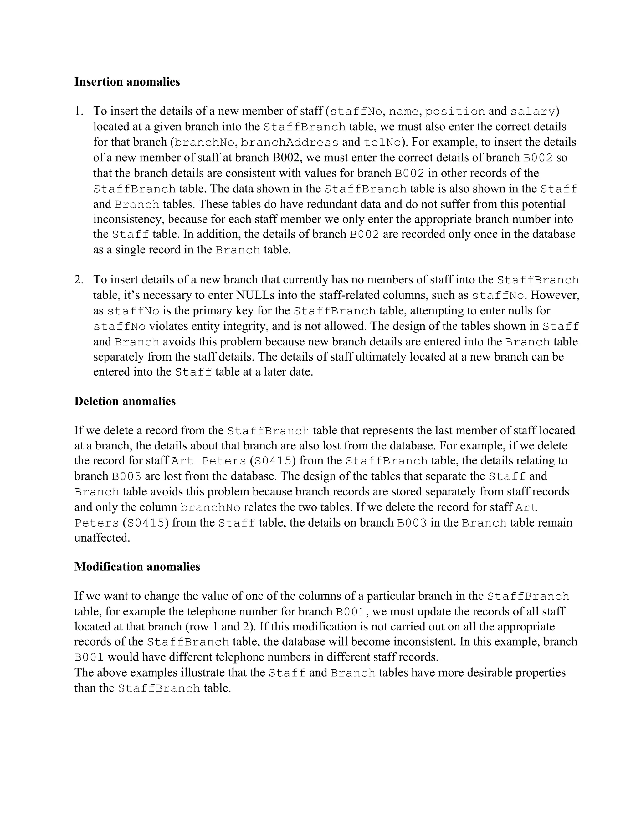 Database Design Normalization Note And Exercise Pdf 