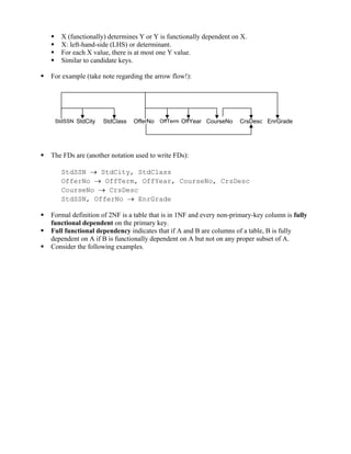 Database design normalization note and exercise | PDF