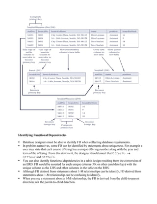Database design normalization note and exercise | PDF