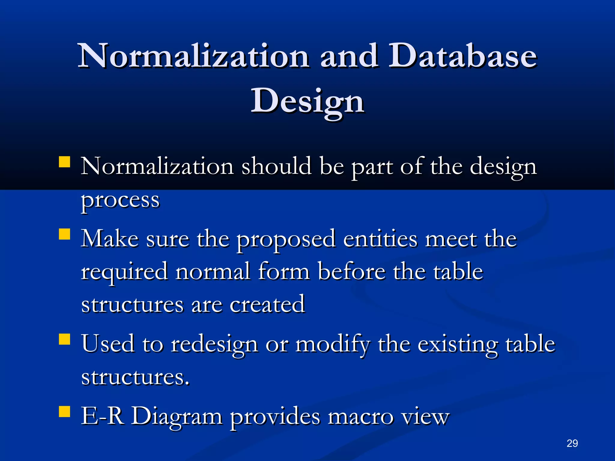 Normalization of database_tables_chapter_4 | PPT