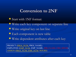Normalization of database_tables_chapter_4 | PPT