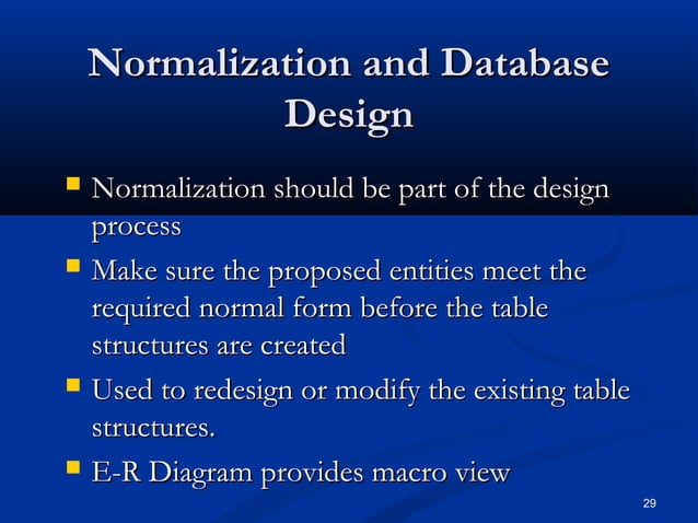 Normalization of database_tables_chapter_4 | PPT