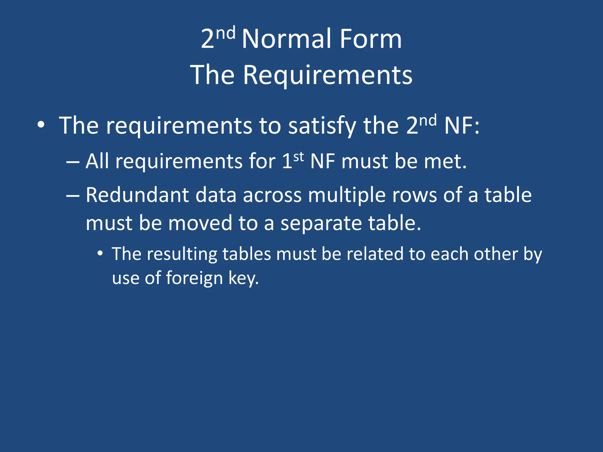 Database Normalization - First, second and Third Normal Forms with an ...