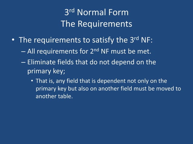 Database Normalization - First, second and Third Normal Forms with an ...