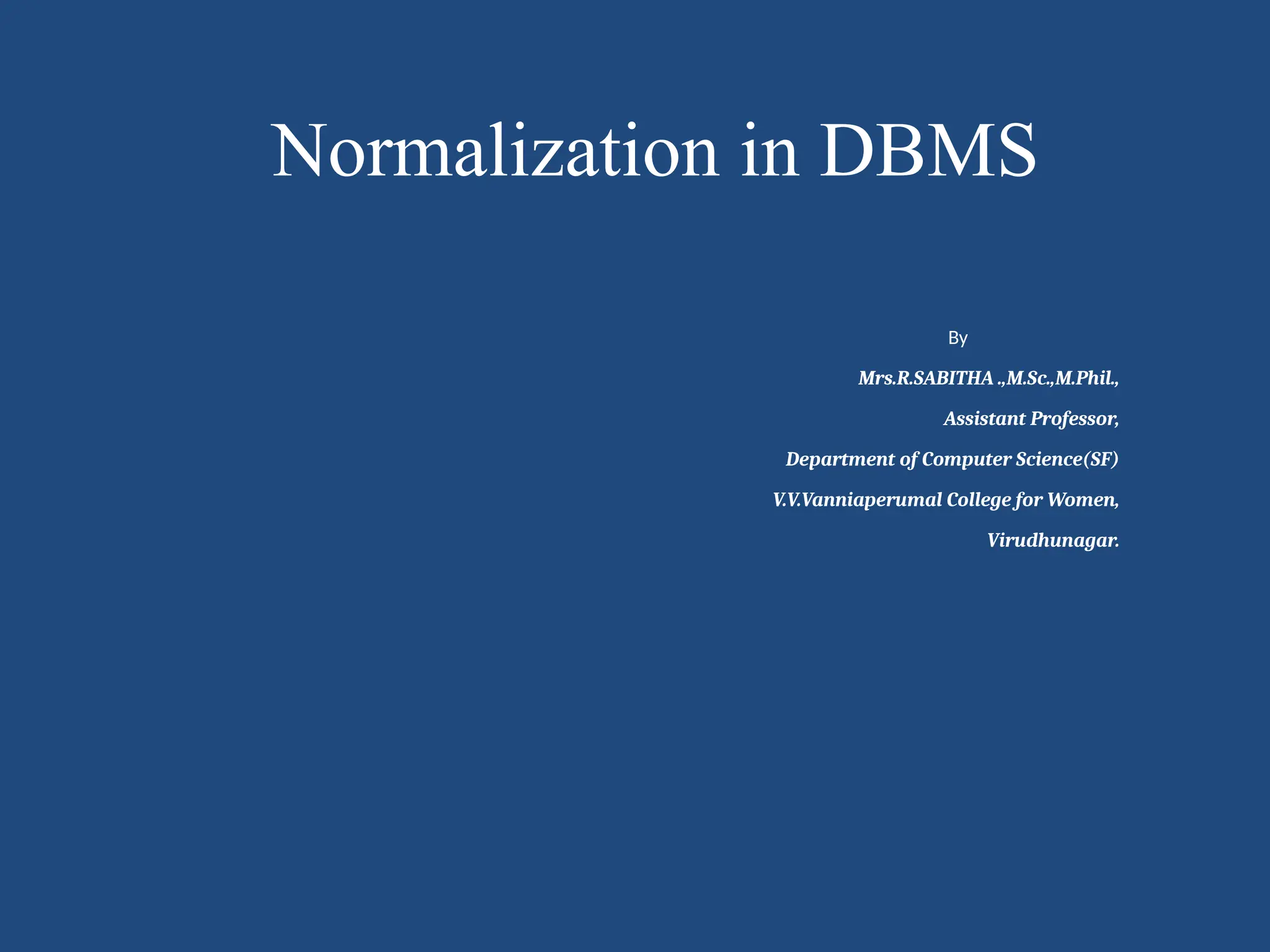 Normal forms in DBMS1st Normal Form 2nd Normal Form 3rd Normal Form | PPT