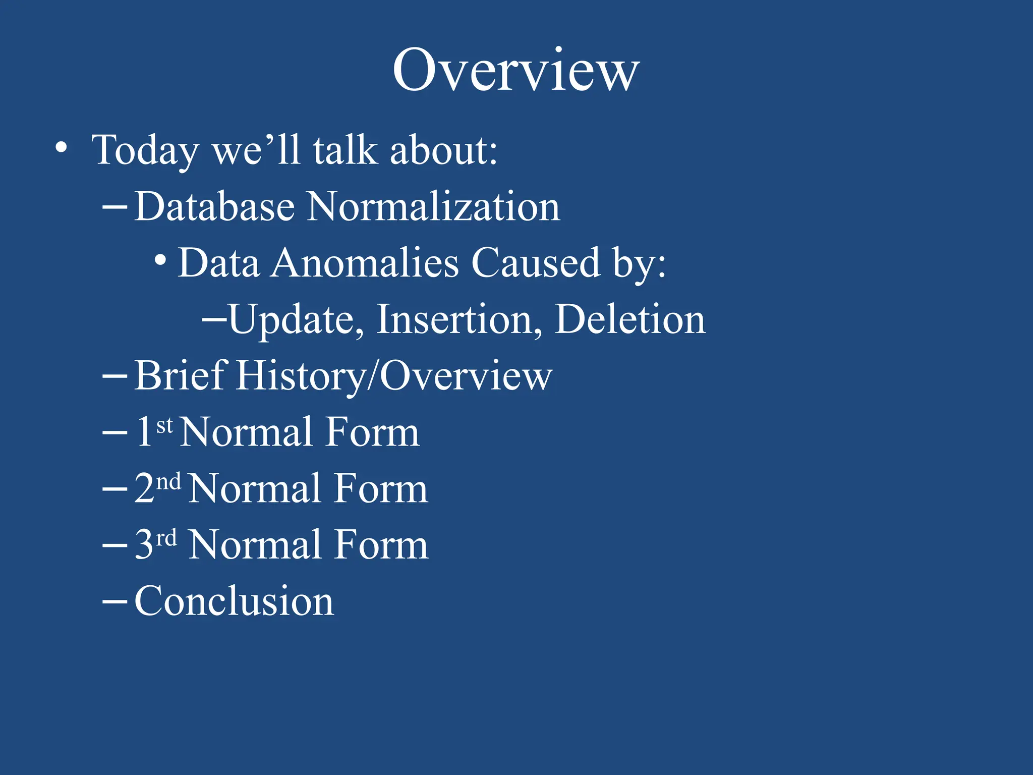 Normal forms in DBMS1st Normal Form 2nd Normal Form 3rd Normal Form | PPT
