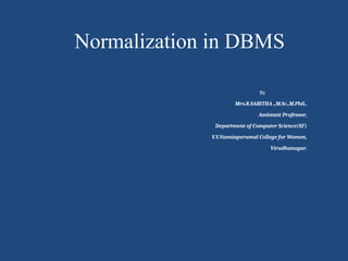Normal forms in DBMS1st Normal Form 2nd Normal Form 3rd Normal Form | PPT