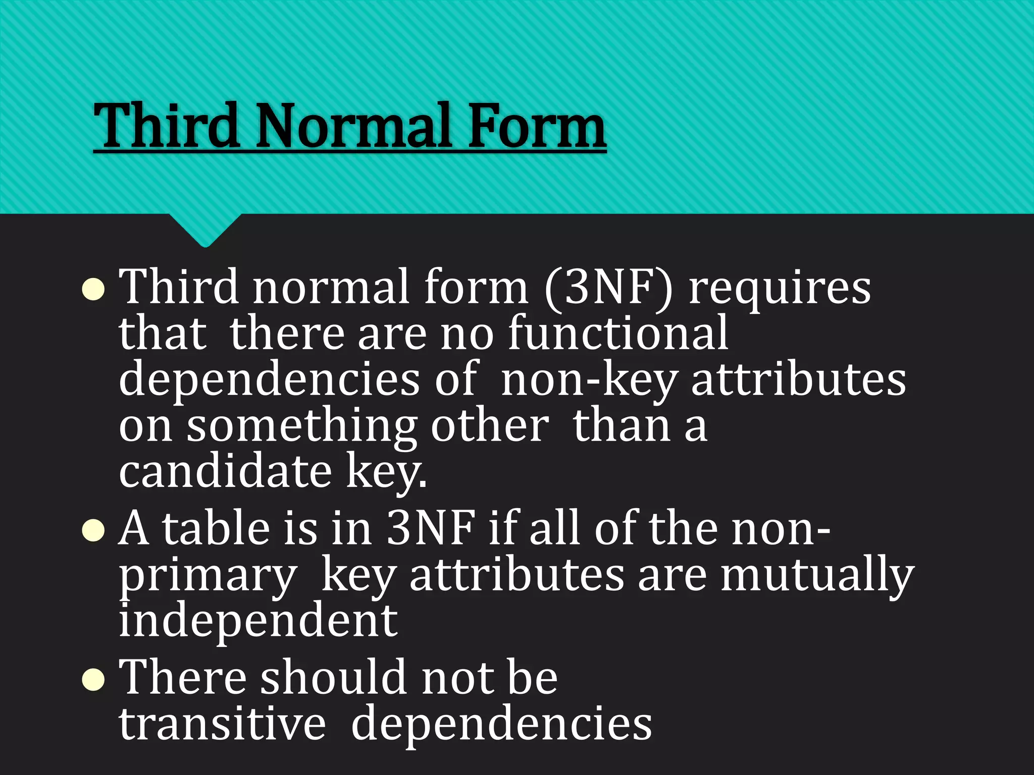 Normalization Presentation In Database Management System Pptx Databases Computer Software