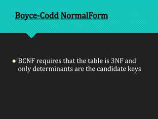 Normalization presentation in Database Management System | PPTX | Databases | Computer Software ...